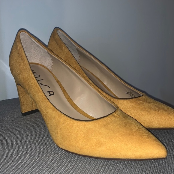 Unisa | Shoes | Mustard Yellow Womens Pumps Heels | Poshmark